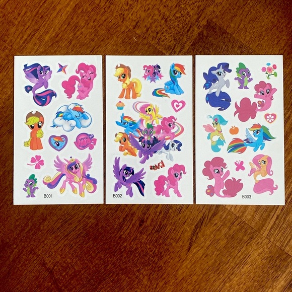 Accessories | 26 My Little Pony Temporary Tattoos | Poshmark